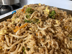 How to Make Fried Rice on a Flat Top Grill - The Grilling Dad