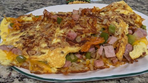 Denver-Style Hash Brown Omelet Recipe - The Grilling Dad