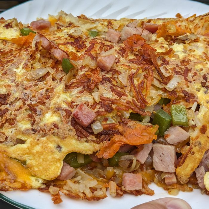 Denver-Style Hash Brown Omelet Recipe - The Grilling Dad